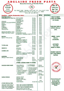 Adelaide Fresh Pasta, Prospect, SA - GrubFinder