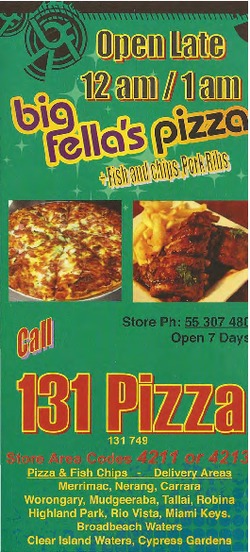 Big Fella's Pizza, Merrimac, QLD - GrubFinder
