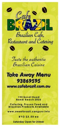 Cafe Brazil, Bondi, NSW - GrubFinder