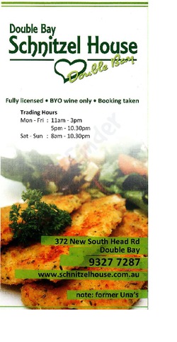 Double Bay Schnitzel House - GrubFinder