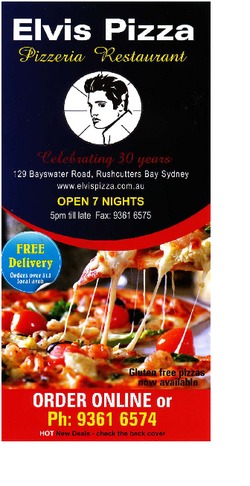 Elvis Pizza, Rushcutters Bay, NSW - GrubFinder