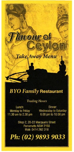 Flavour Of Ceylon, Parramatta, NSW - GrubFinder