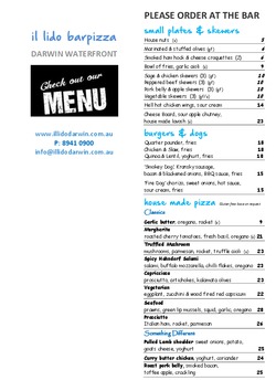 il lido barpizza, Darwin, NT - GrubFinder