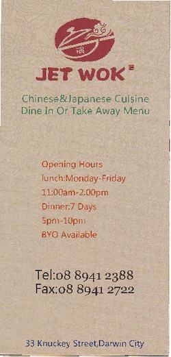 Jet Wok, Darwin, NT - GrubFinder