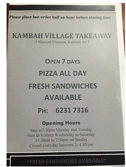 Kambah Village Takeaway, Kambah, ACT - GrubFinder