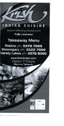 Krish Indian Cuisine, Robina, QLD - GrubFinder