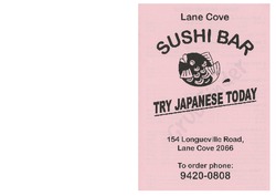 Sushi Bar – Lane Cove - GrubFinder