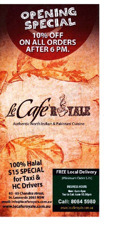 Le Cafe Royale - GrubFinder