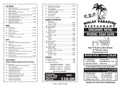 Malay Paradise Restaurant - GrubFinder