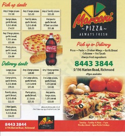 Marconi Pizza Bar, West Richmond, SA - GrubFinder