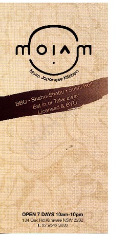 Moim Japanese Kitchen - GrubFinder