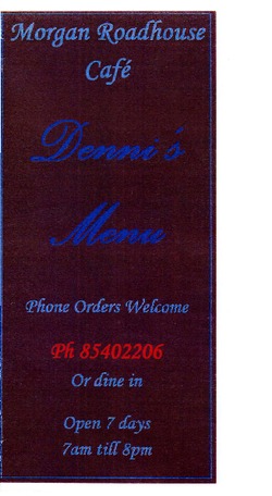 Morgan Roadhouse Cafe, Morgan, SA - GrubFinder