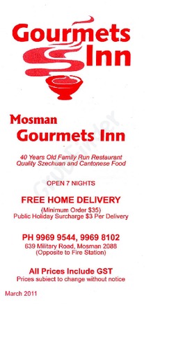 Mosman Gourmets Inn, Mosman, NSW - GrubFinder
