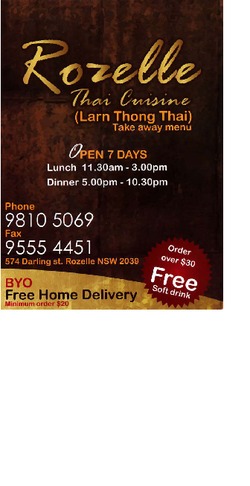 Rozelle Thai Cuisine, Rozelle, NSW - GrubFinder