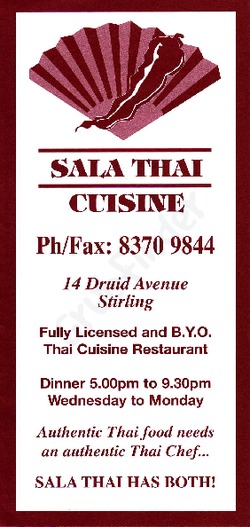 Sala Thai Restaurant - GrubFinder