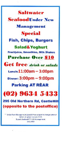 Saltwater Seafood, Castle Hill, NSW - GrubFinder