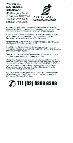 Sea Treasure Seafood Restaurant, Crows Nest, NSW - GrubFinder