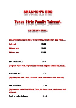 Shannon’s BBQ - GrubFinder