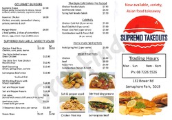 Supremo Takeouts, Semaphore Park, SA - GrubFinder