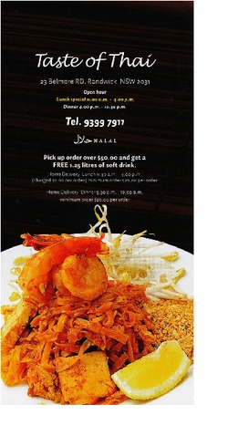 Taste Of Thai, Randwick, NSW - GrubFinder