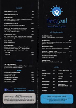 Thirsty Sound Beach Bar & Grill, Sarina Beach, QLD - GrubFinder