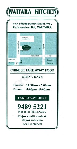 Waitara Kitchen, Waitara, NSW - GrubFinder