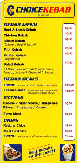 Choice Kebab - Birtinya, Birtinya, QLD - GrubFinder