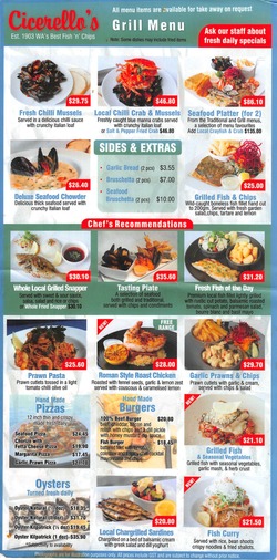 Cicerello's Fremantle, Fremantle, WA - GrubFinder