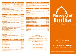 Harvest Of India, Gawler, SA - GrubFinder