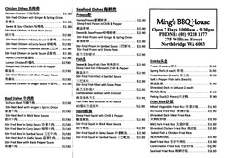 Ming's BBQ House, Perth, WA - GrubFinder