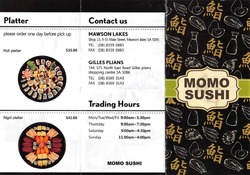 Momo Sushi, Gilles Plains, SA - GrubFinder