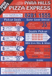 Para Hills Pizza Express, Para Hills, SA - GrubFinder