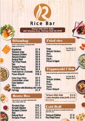 Rice Bar, Melrose Park, SA - GrubFinder