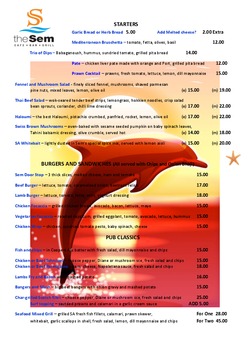 The Sem: Cafe Bar Grill - GrubFinder